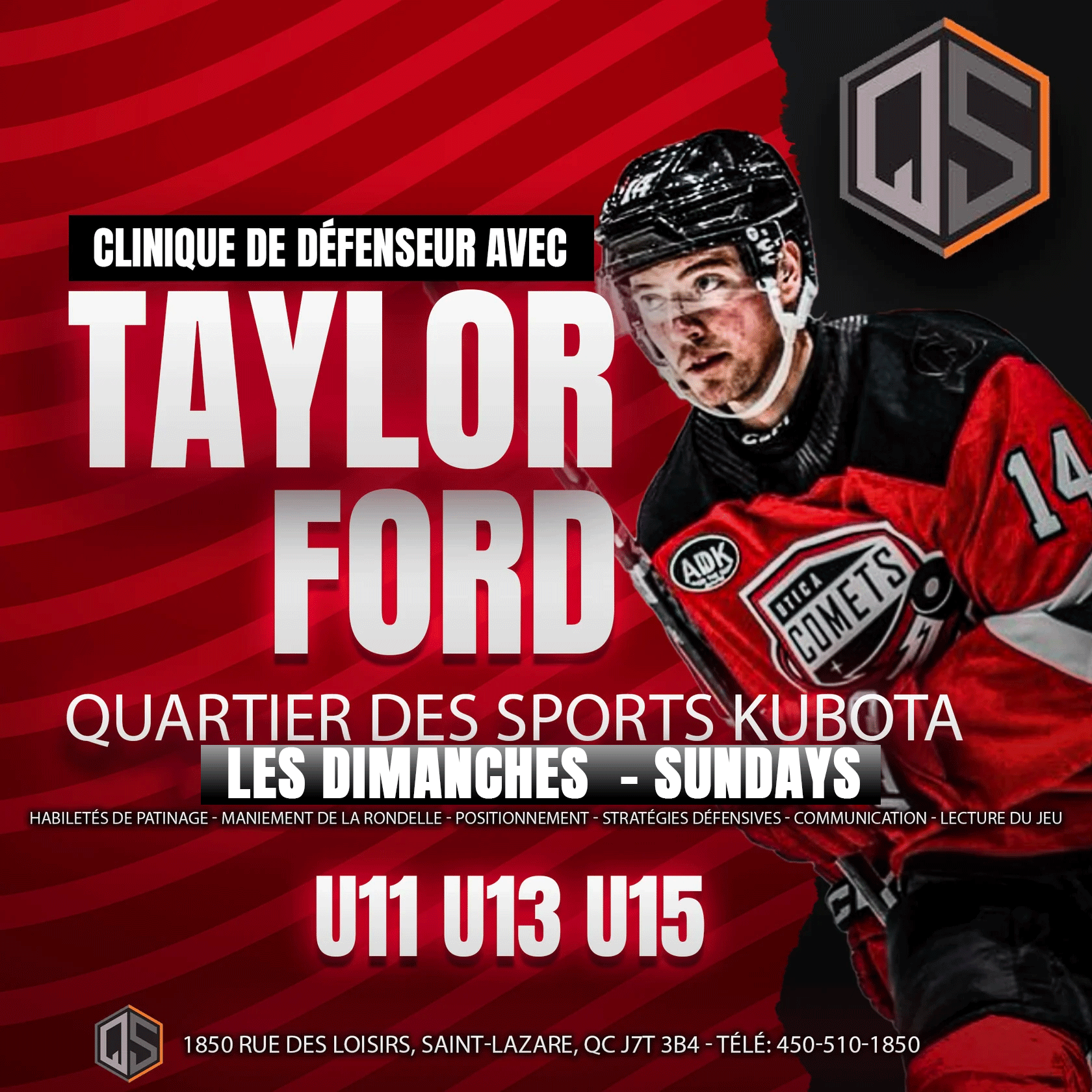 Defence clinic with Taylor Ford – Quartier des Sports Kubota