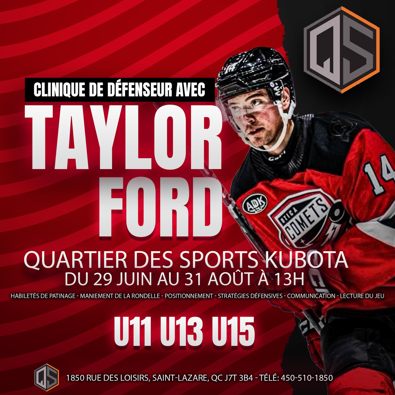 Defence clinic with Taylor Ford – Quartier des Sports Kubota